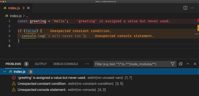 Getting started with Problem Matchers | michaelheap.com